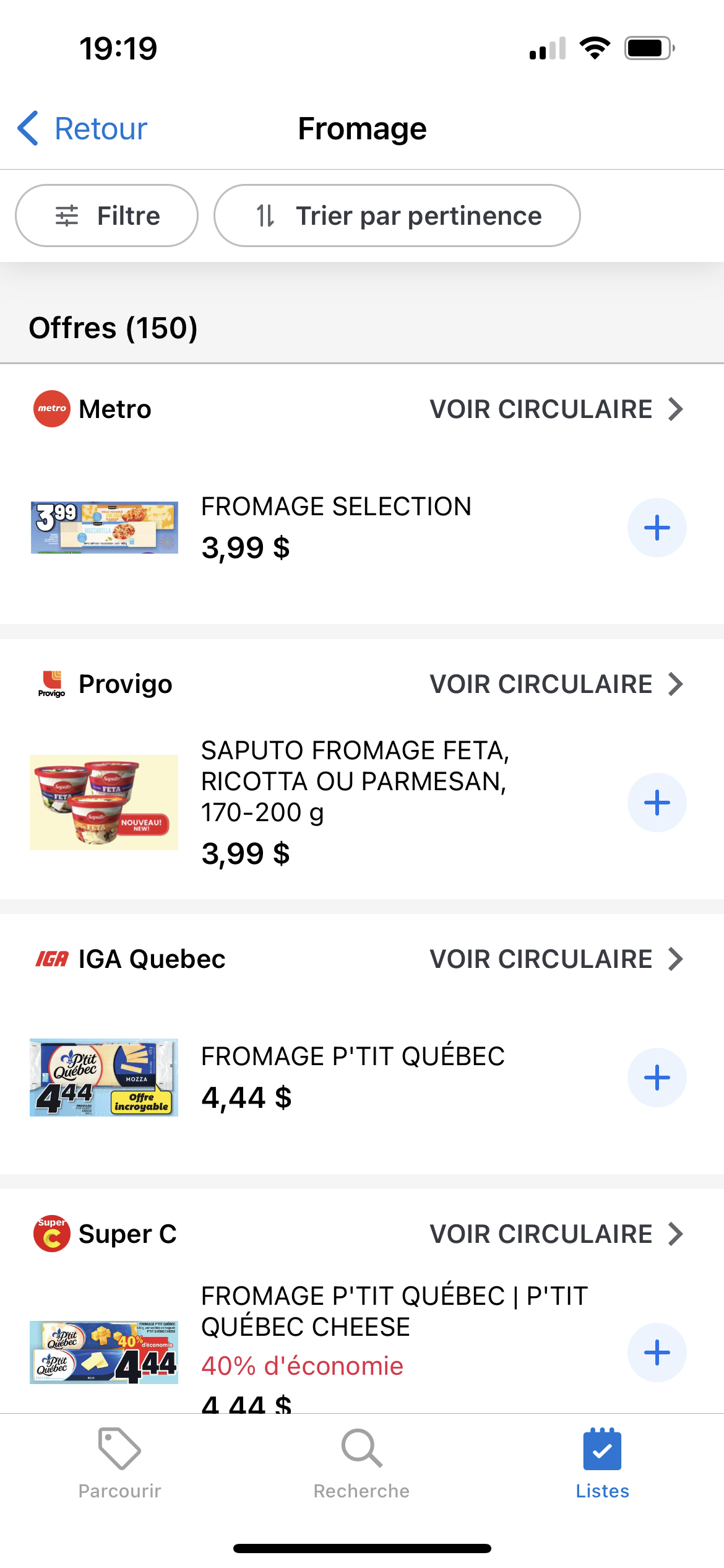 Comment utiliser la Liste d'achats – Centre d'aide reebee