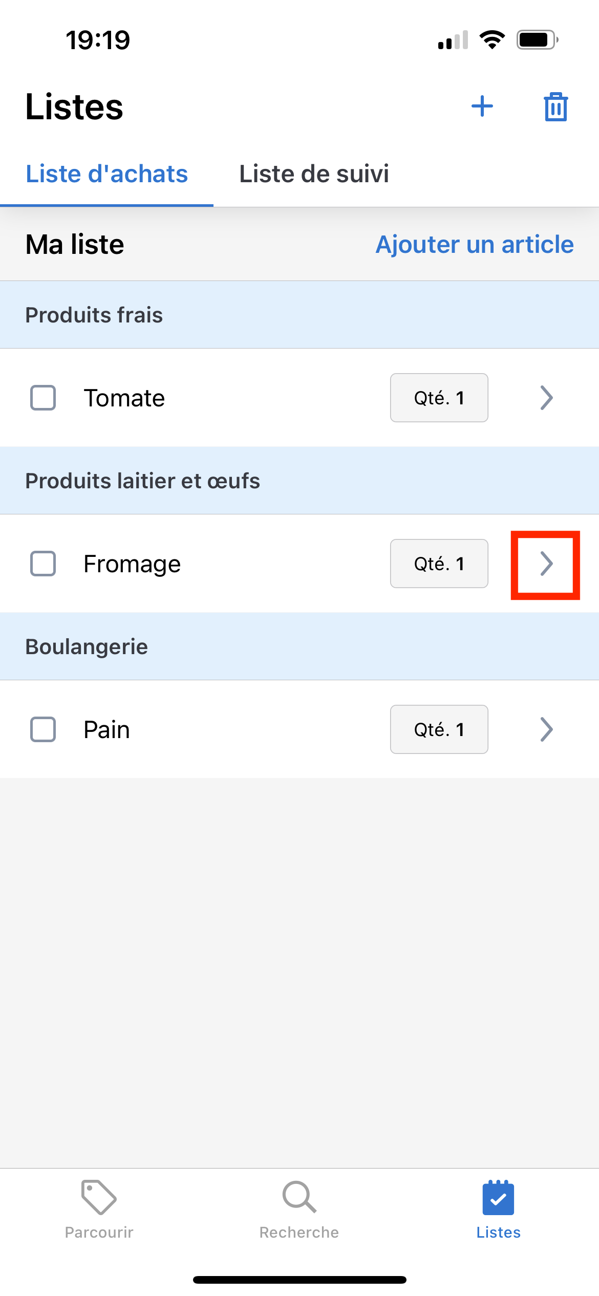 Comment utiliser la Liste d'achats – Centre d'aide reebee